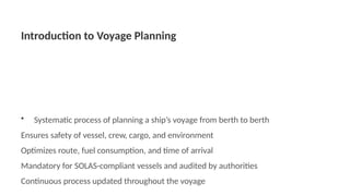 Seaman ship 2: Voyage Planning: From Berth to Berth | PPTX