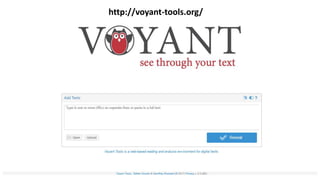 Voyant-Tools Tutorial básico | PPTX