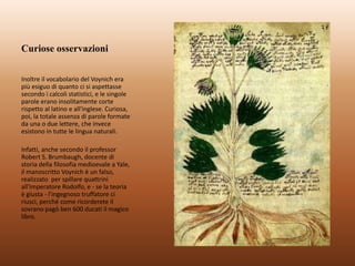 Il manoscritto Voynich | PPTX