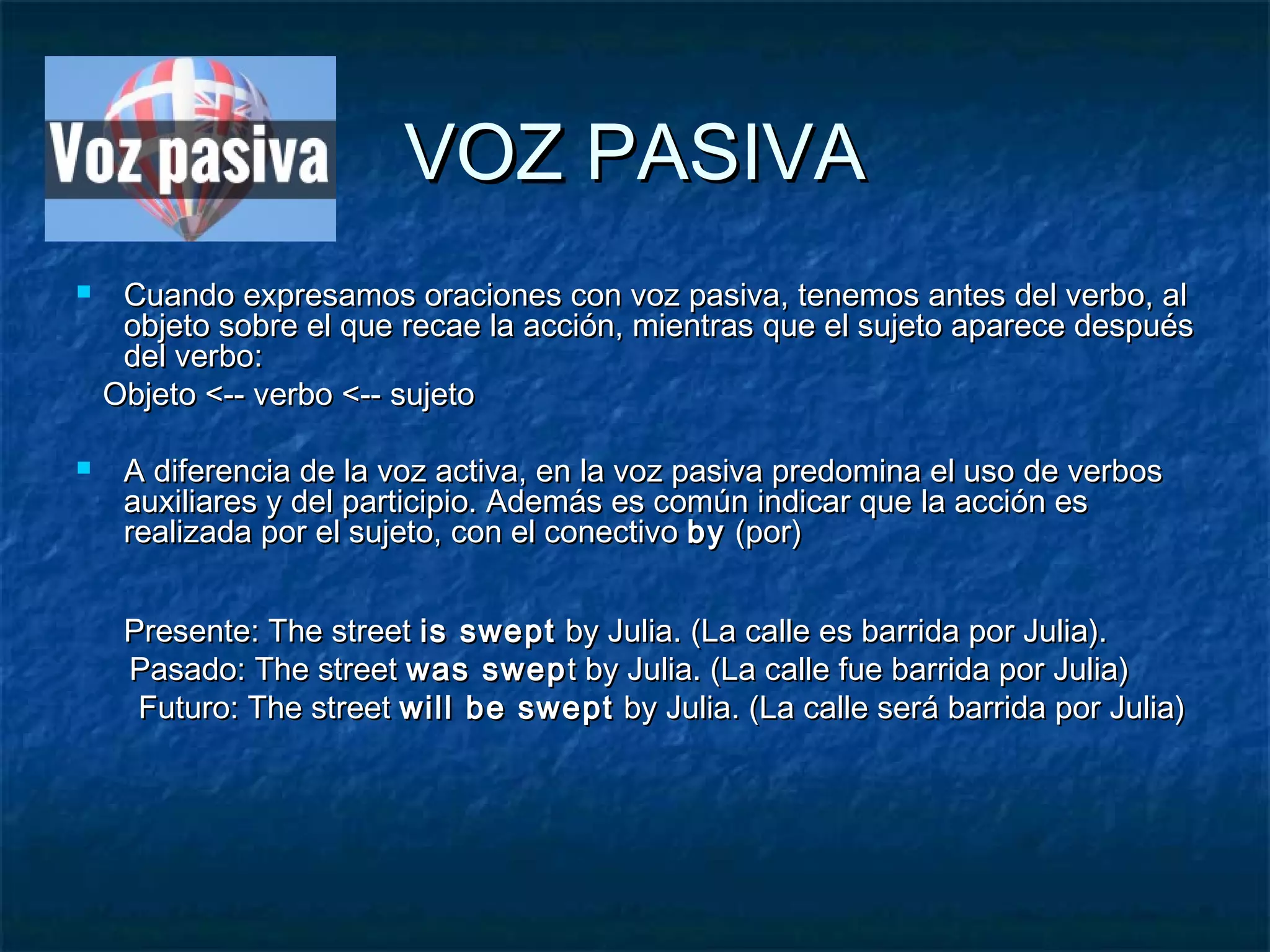 Voz activa y pasiva | PPT