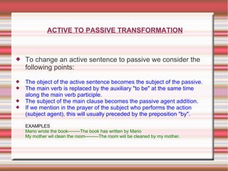 PASSIVE VOICE BY SUSANA | PPT