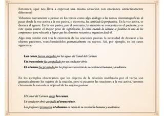 voz_pasiva análisis sintáctico de oraciones | PDF