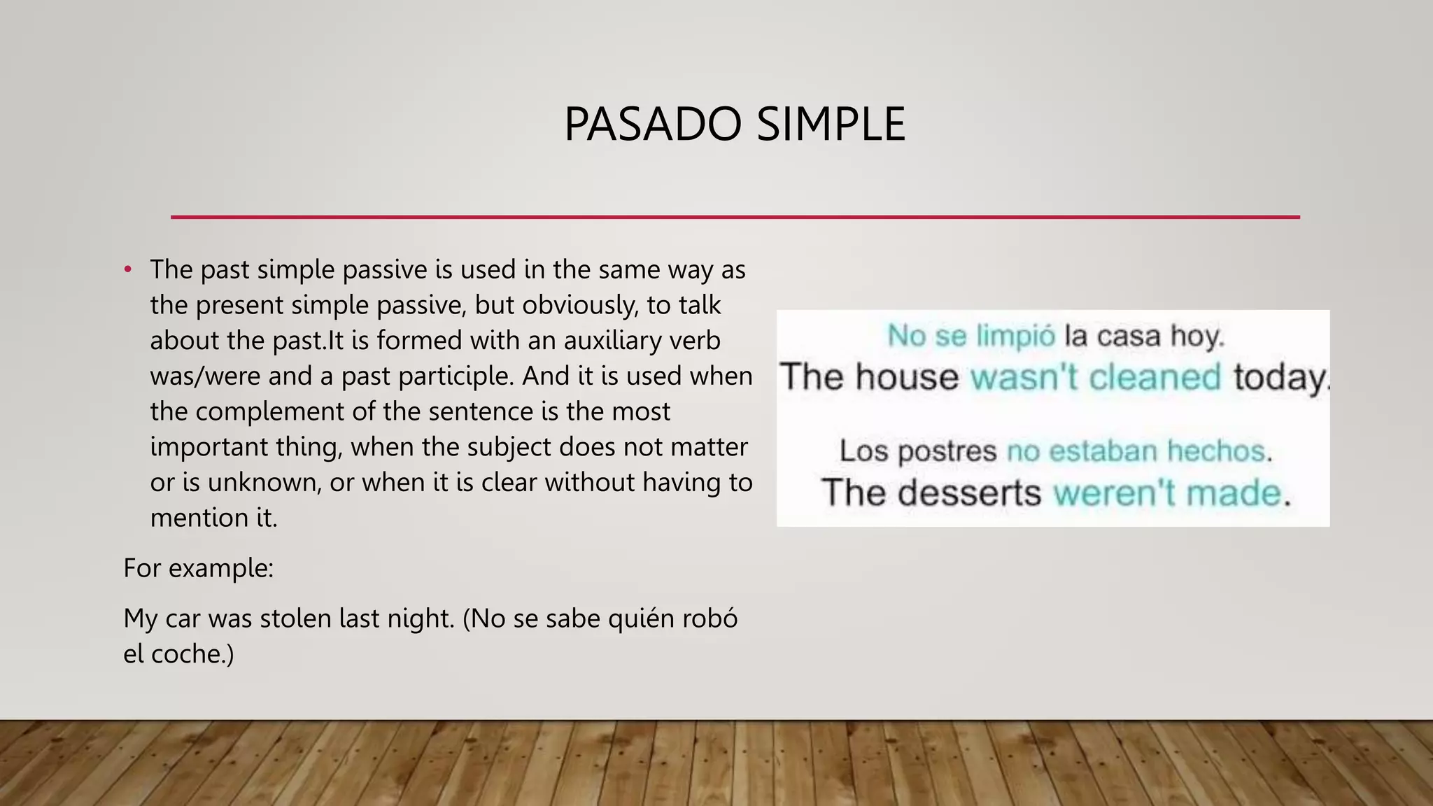 Voz pasiva en presente y pasado simple Gerson.pptx