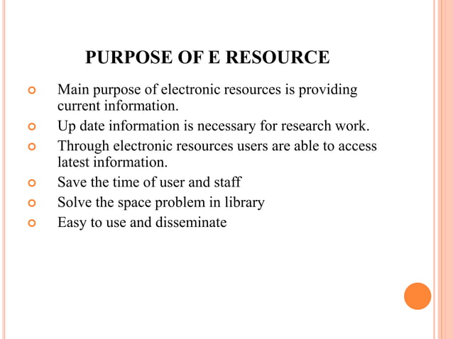 E-Resource | PPTX | Internet | Computing