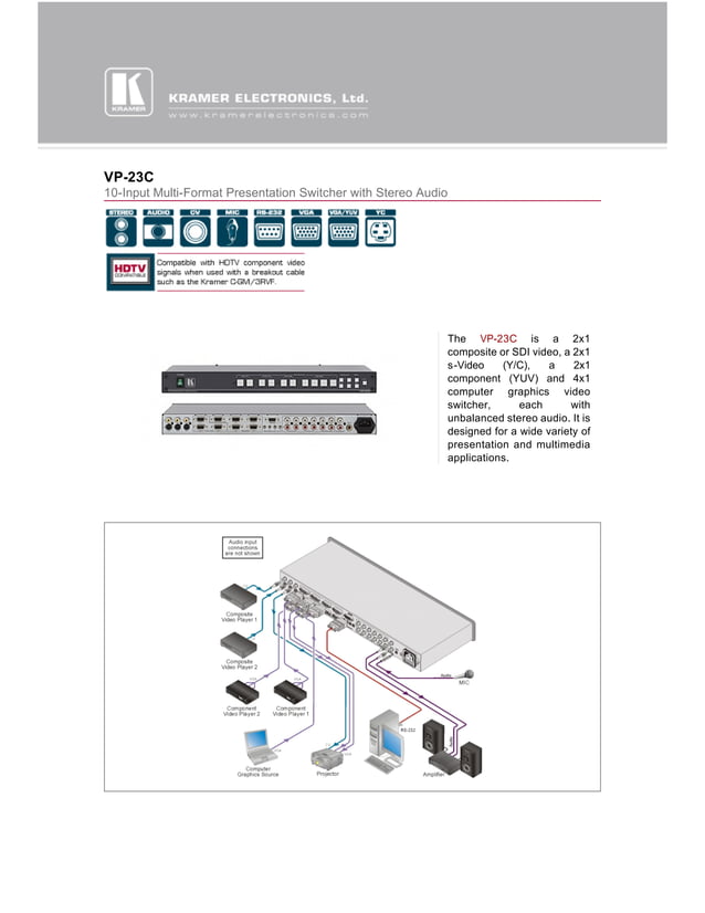 Kramer VP-23C | PDF