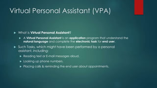 Virtual Personal Assistant | PPTX