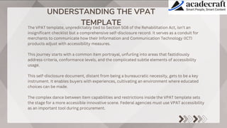 VPAT Accessibility From Template to Compliance Mastery.pptx