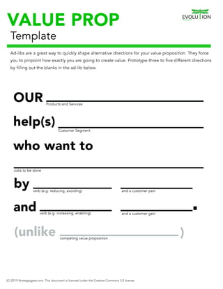 Step-by-Step Guide: Value Proposition Canvas | PDF