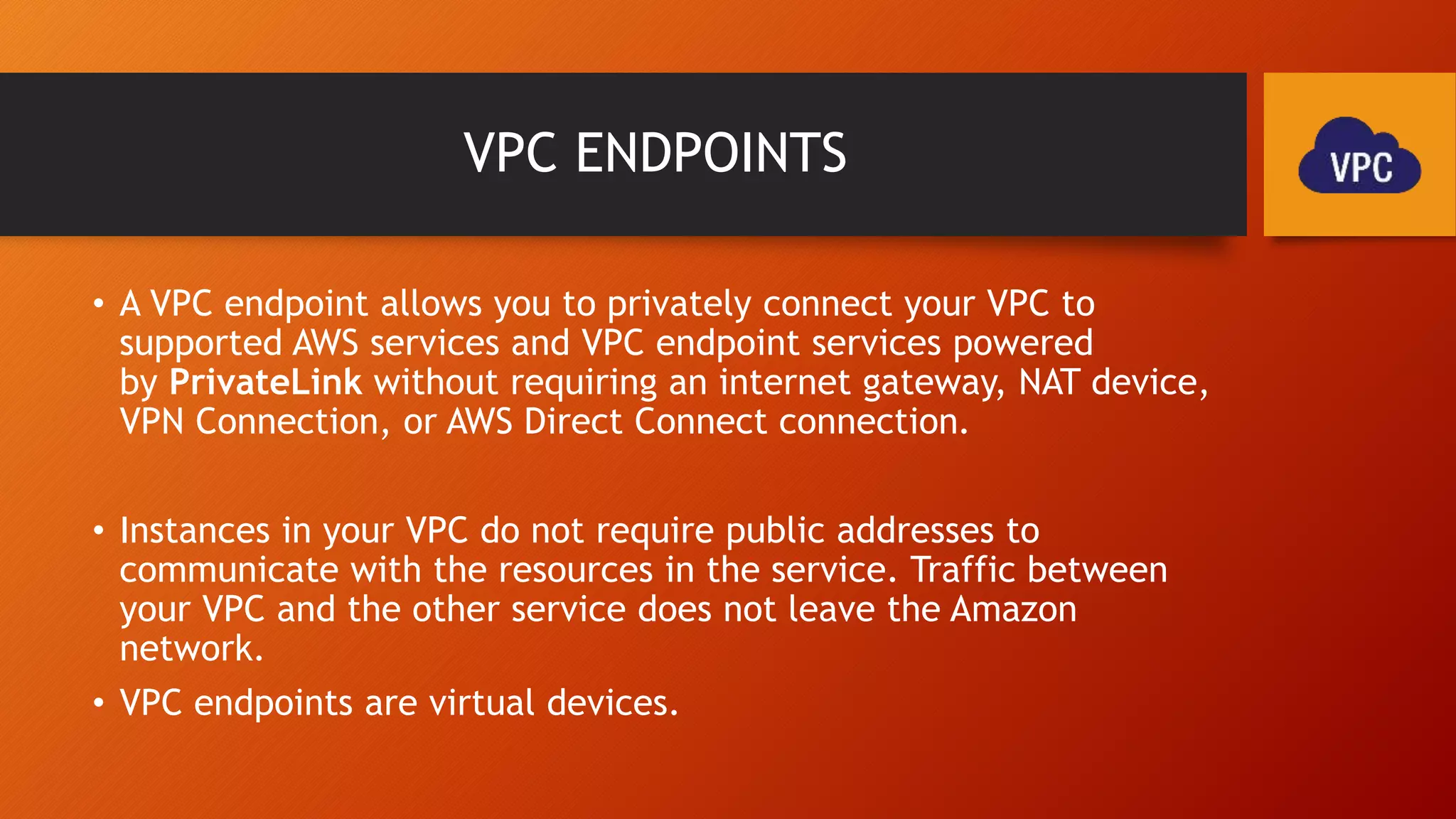 Amazon Virtual Private Cloud (VPC) | PPTX