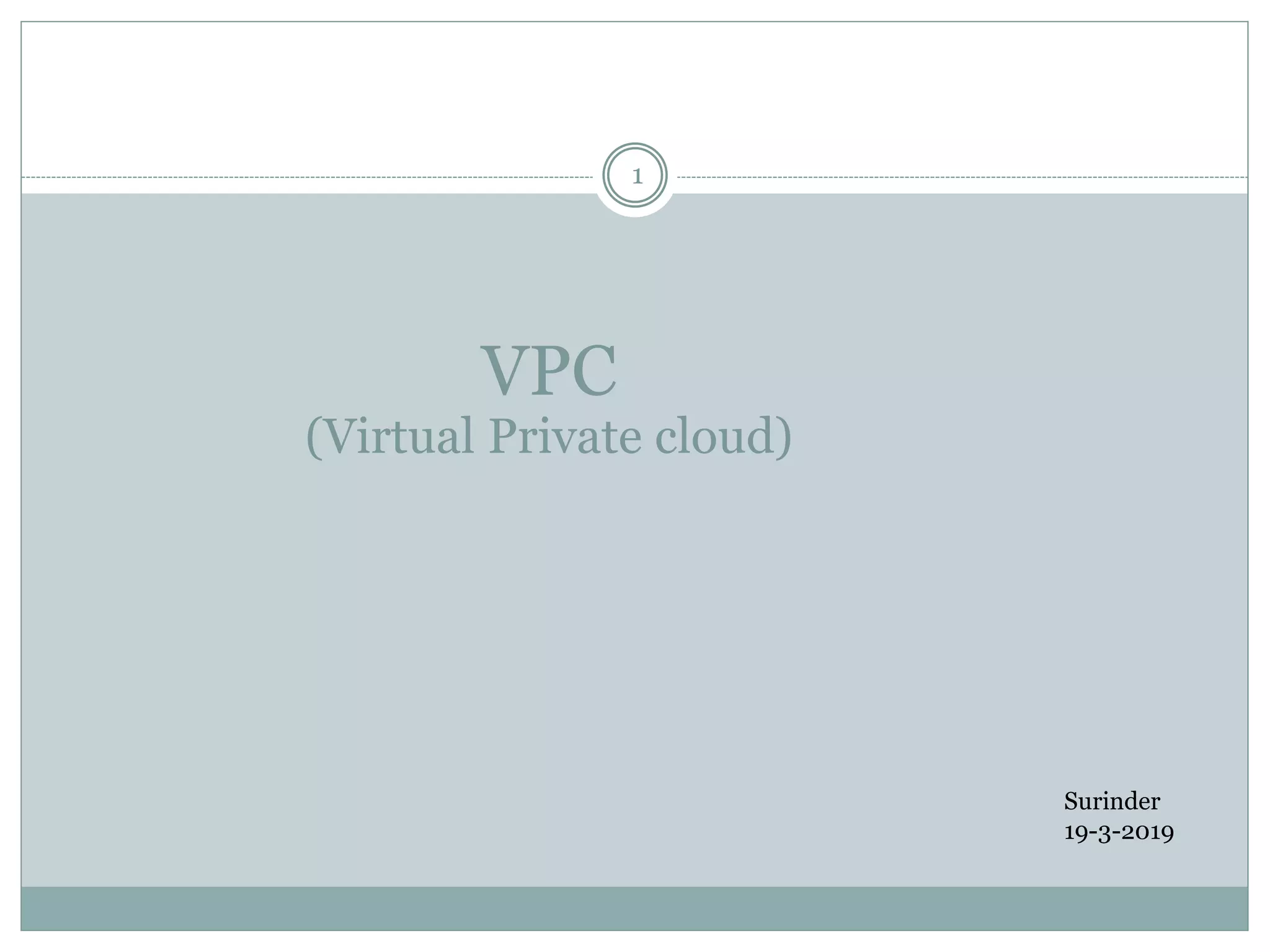 AWS VPC and components | PPT
