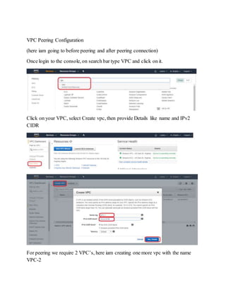 AWS | VPC Peering | DOCX