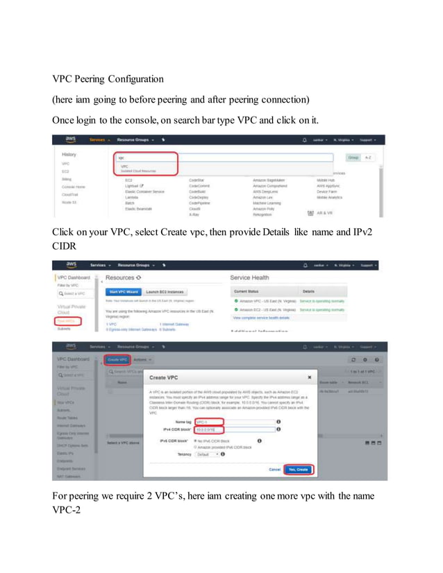 AWS | VPC Peering | DOCX