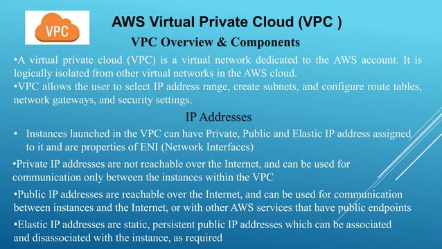 Vpc Virtual Private Cloud Pptx