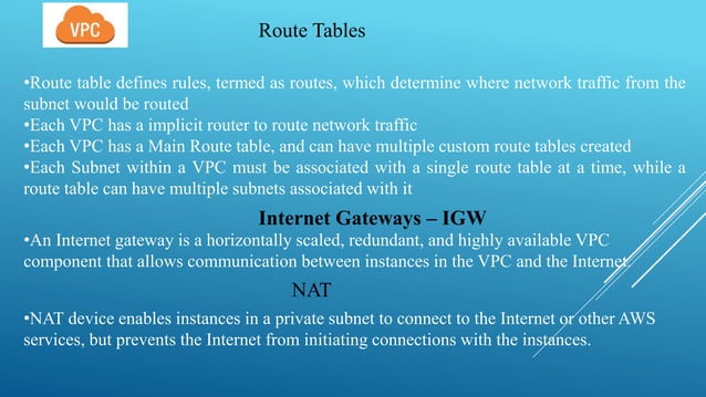 Vpc (virtual private cloud) | PPTX