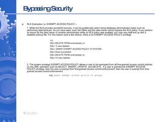 Vpd Virtual Private Database By Saurabh | PPT | Databases | Computer Software and Applications