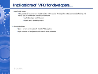 Vpd Virtual Private Database By Saurabh | PPT | Databases | Computer Software and Applications