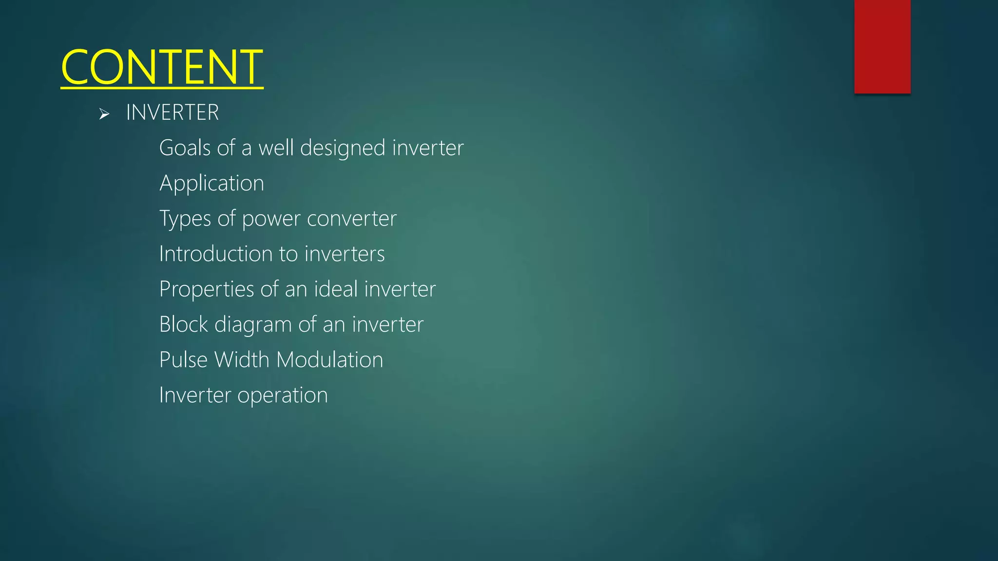 ppt on inveters | PPTX