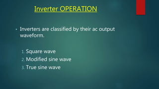 ppt on inveters | PPTX