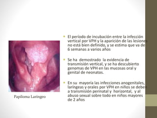 Virus del Papiloma Humano (VPH) | PPTX