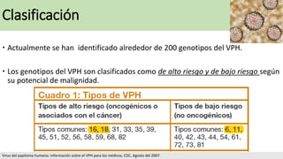 Virus Del Papiloma Humano | PPTX