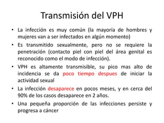 Vacuna Virus del Papiloma Humano (VPH) | PPTX