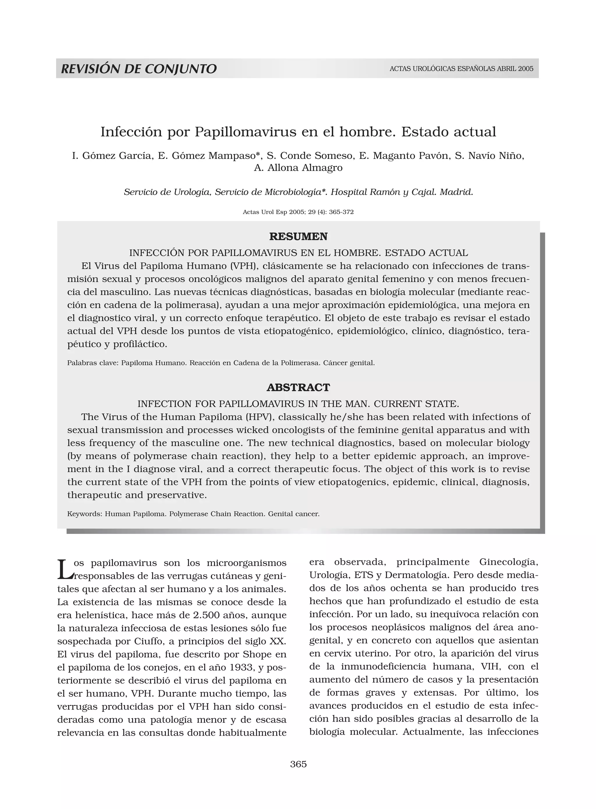 Vph en hombres | PDF