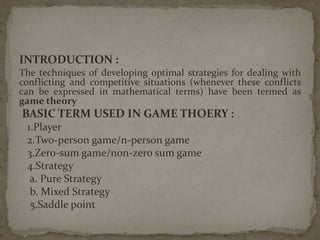 Game Theory | PPTX | Strategy Video Games | Video Game Genres