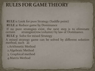 Game Theory | PPTX | Strategy Video Games | Video Game Genres