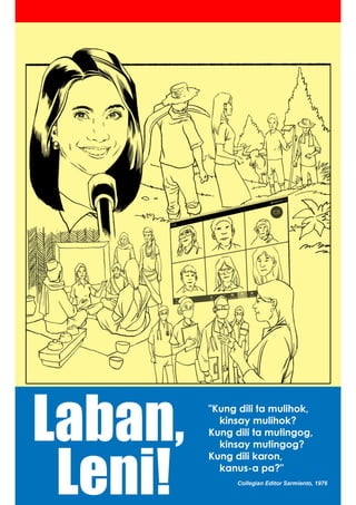 Leni Robredo Komiks (Bisaya Version) | PDF