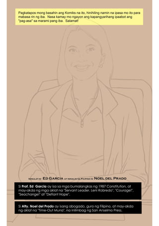 Leni Robredo Komiks (Tagalog Version) | PDF