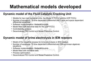 simulation and control in chemical enginnering | PPT