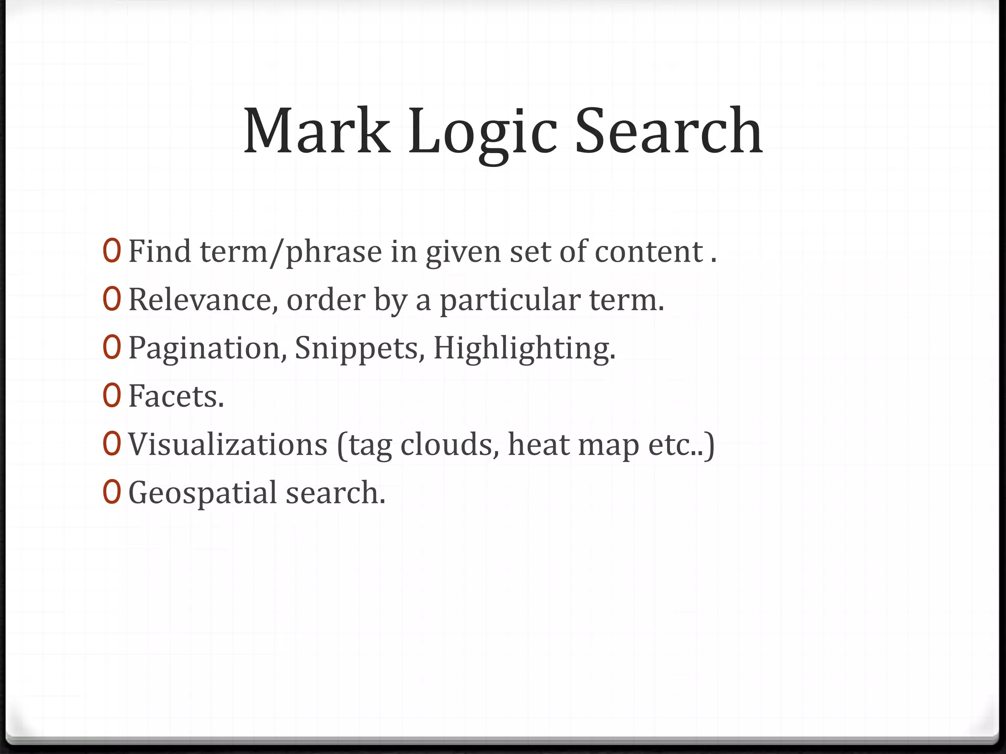 Introduction to MarkLogic NoSQL | PPT