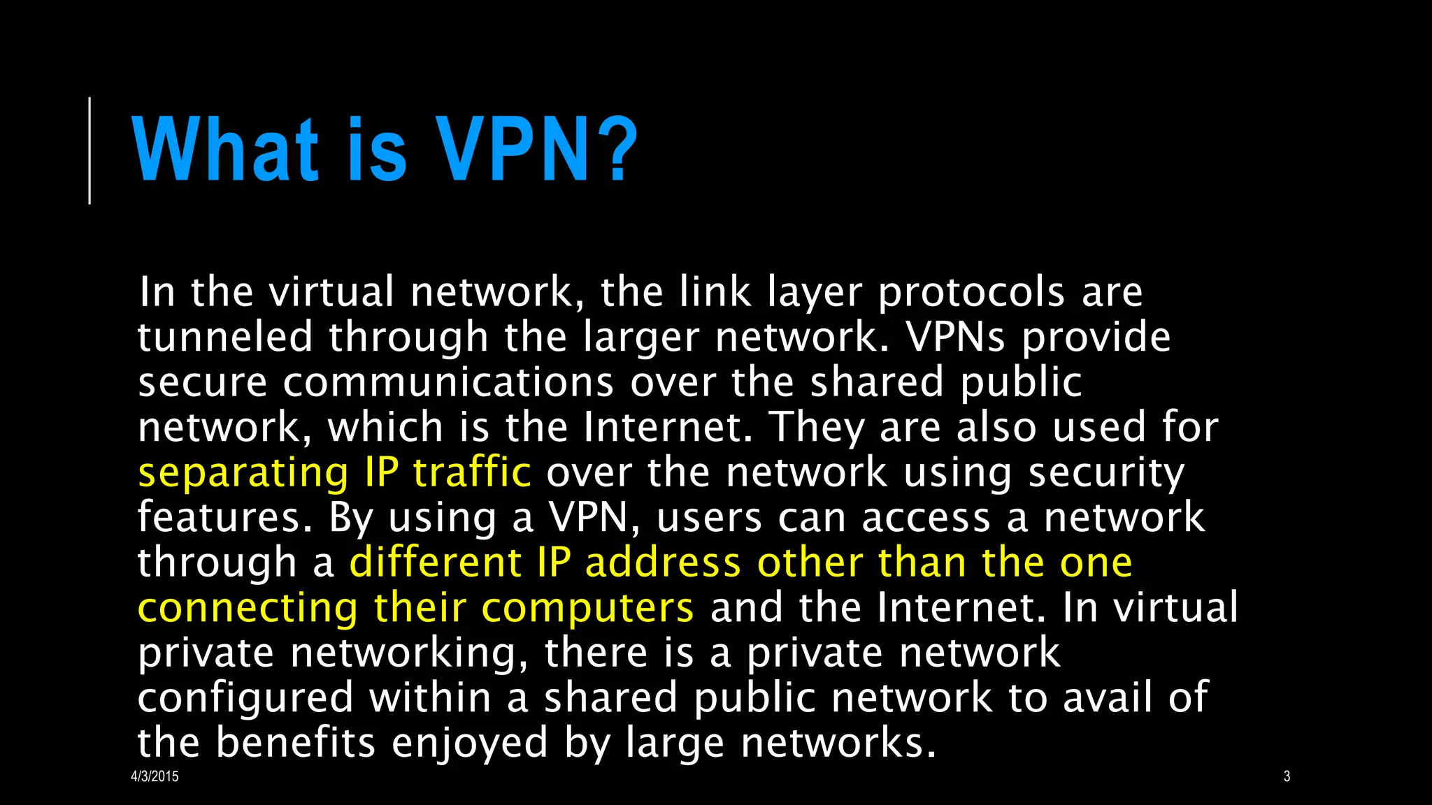 Virtual Private Network VPN | PPTX