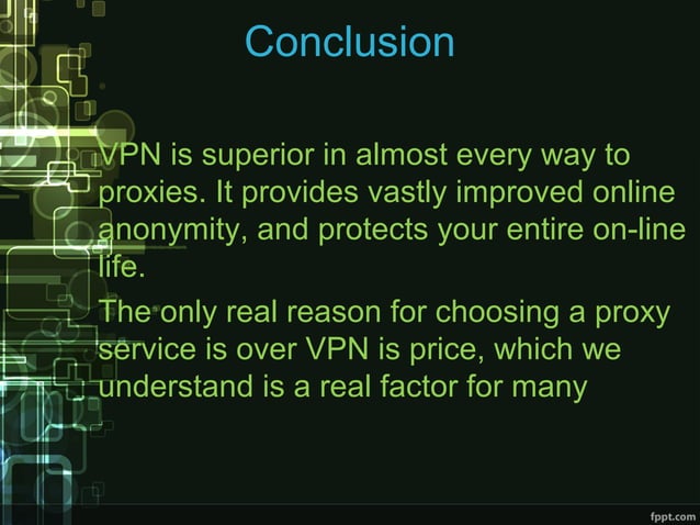 VPN vs. PROXY | PPT | Internet | Computing
