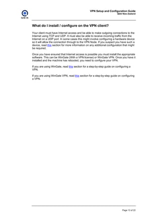 Vpn setup guide | PDF