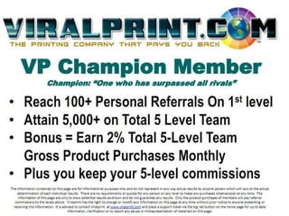 ViralPrint Business Opportunity | PPT