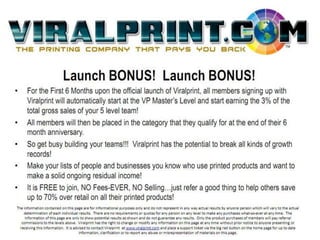 ViralPrint Business Opportunity | PPT