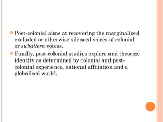 V Postcolonialism | PPT