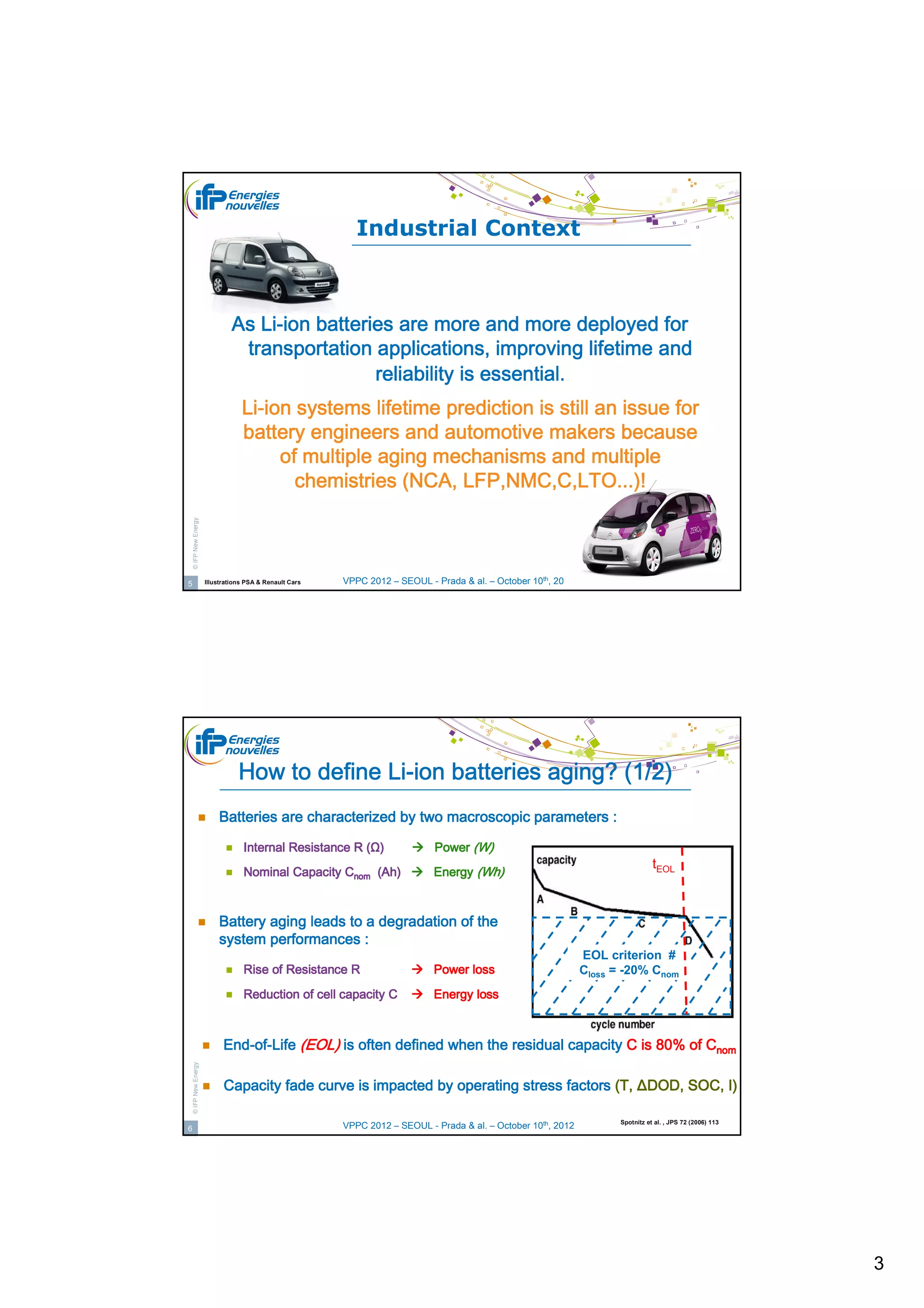 VPPC 12 oral-prada - Physics-based aging modeling of Li-ion batteries | PDF