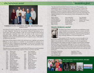 Vermont Professional Photographer's Convention Booklet | PDF
