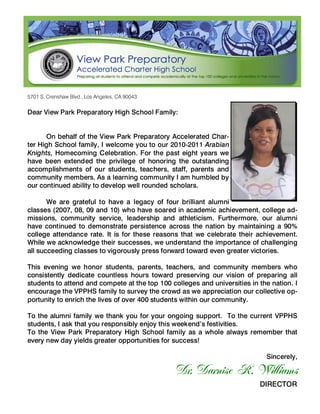 Homecoming Events - View Park Prep High School | PDF