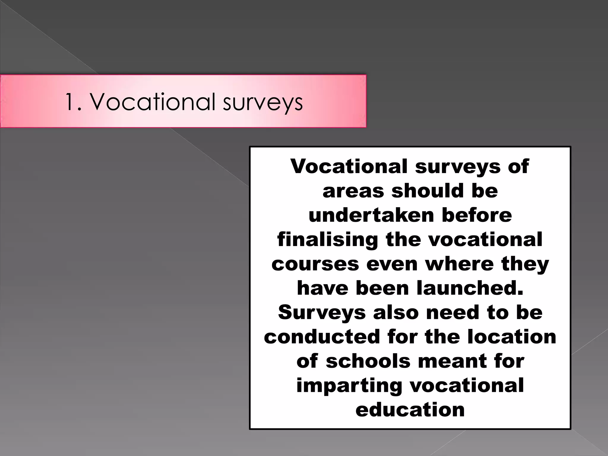 VOCATIONALISATION OF EDUCATION | PDF