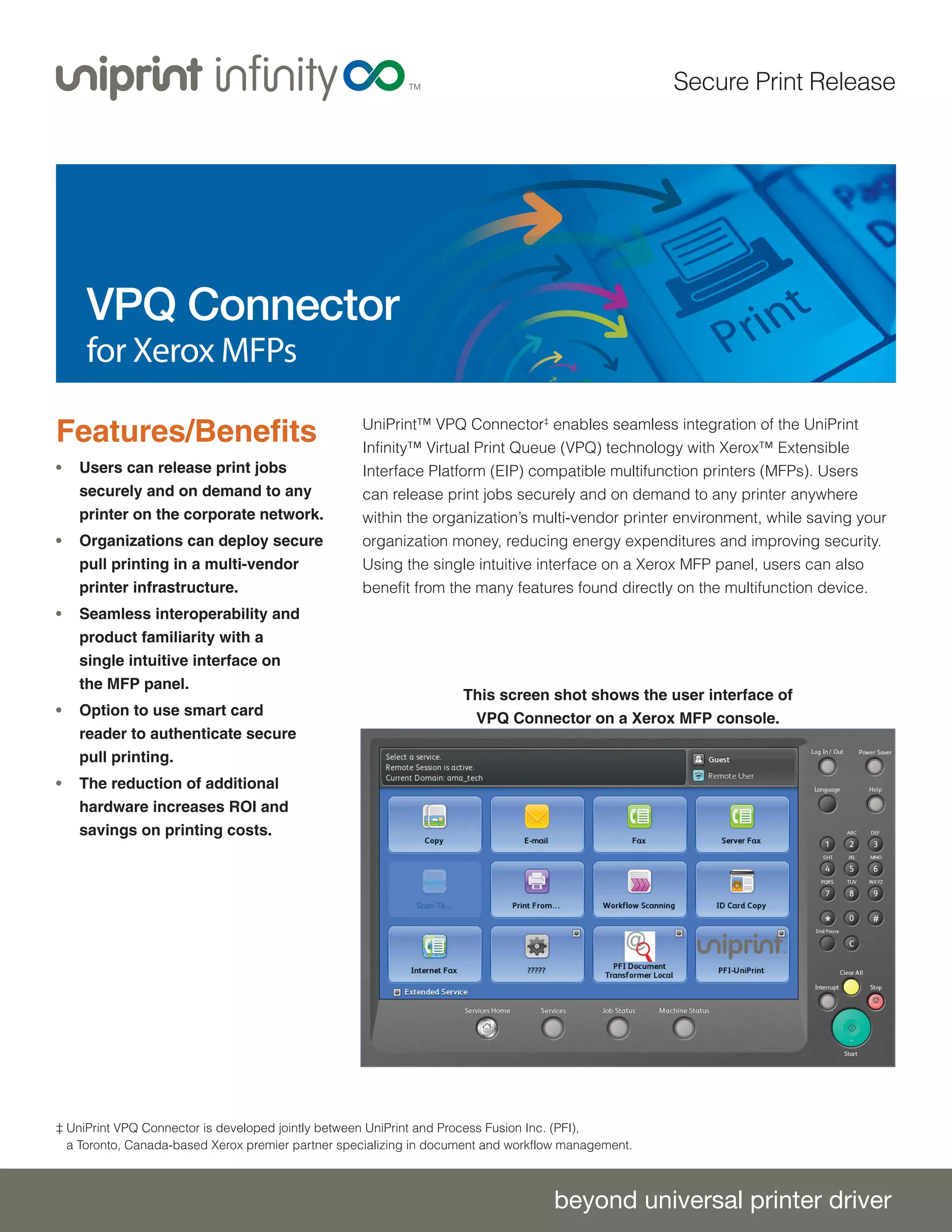 VPQ Connector for Xerox MFPs | PDF