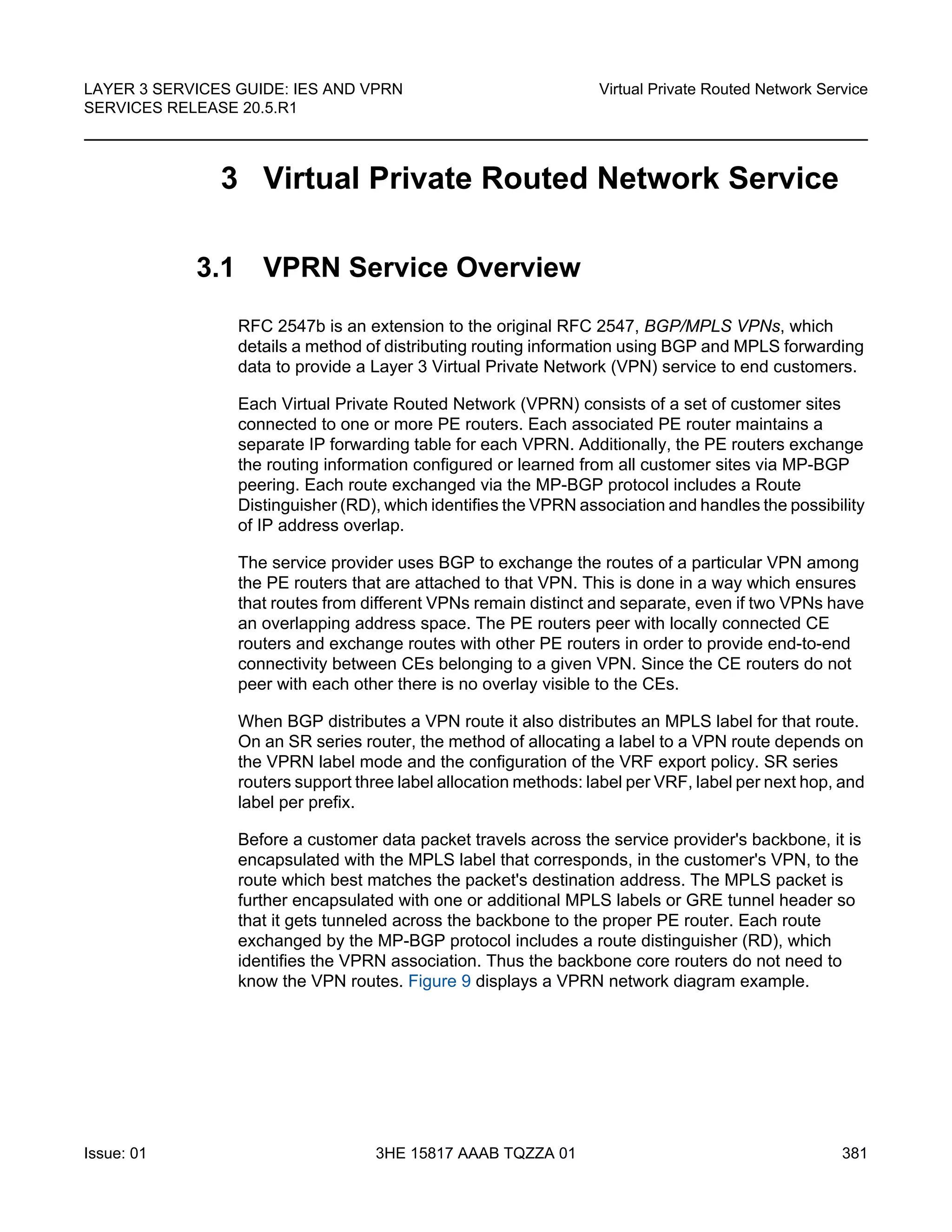 Nokia L3 VPN Configuration Guide | PDF