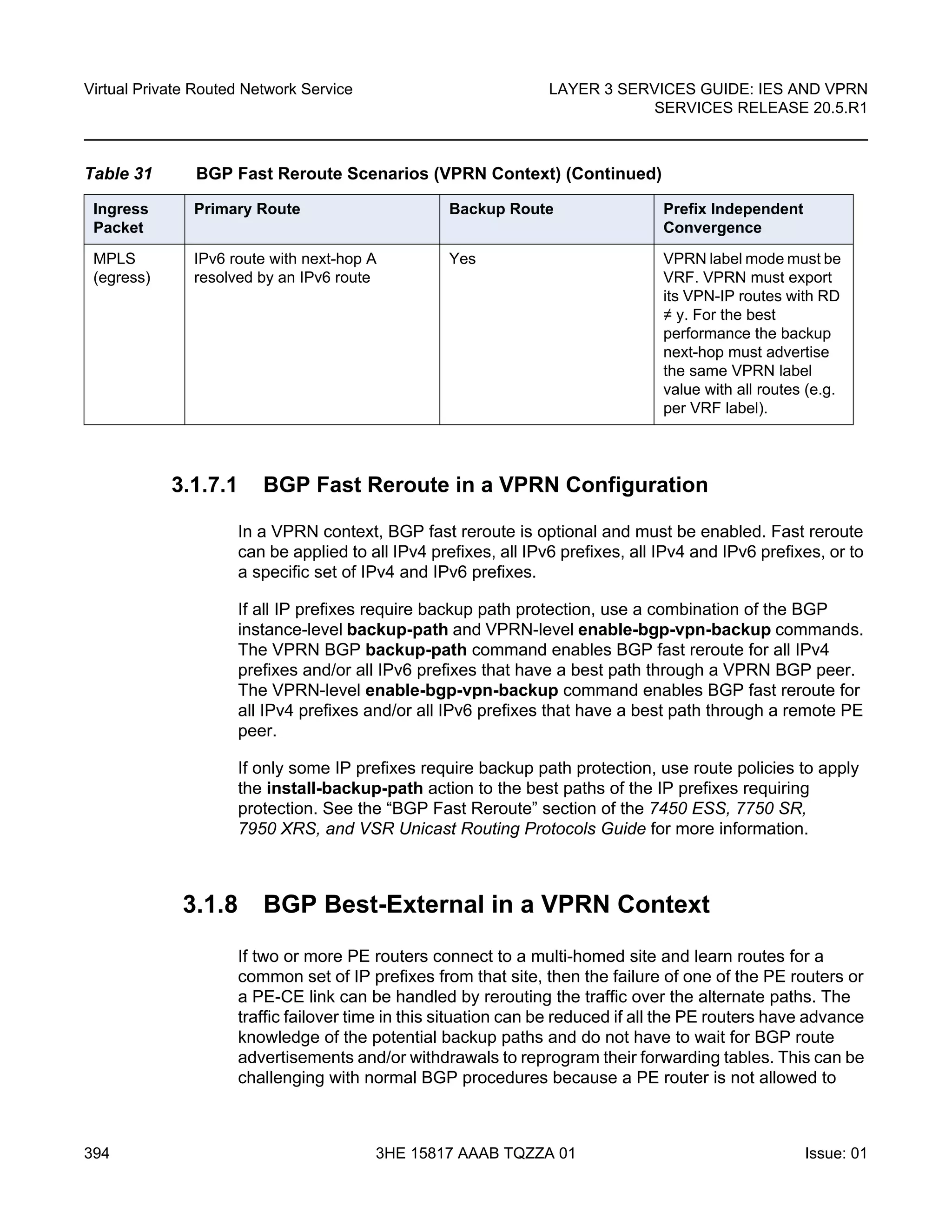 Nokia L3 VPN Configuration Guide | PDF