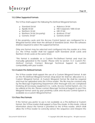BIOSCRYPT V-PROX | PDF