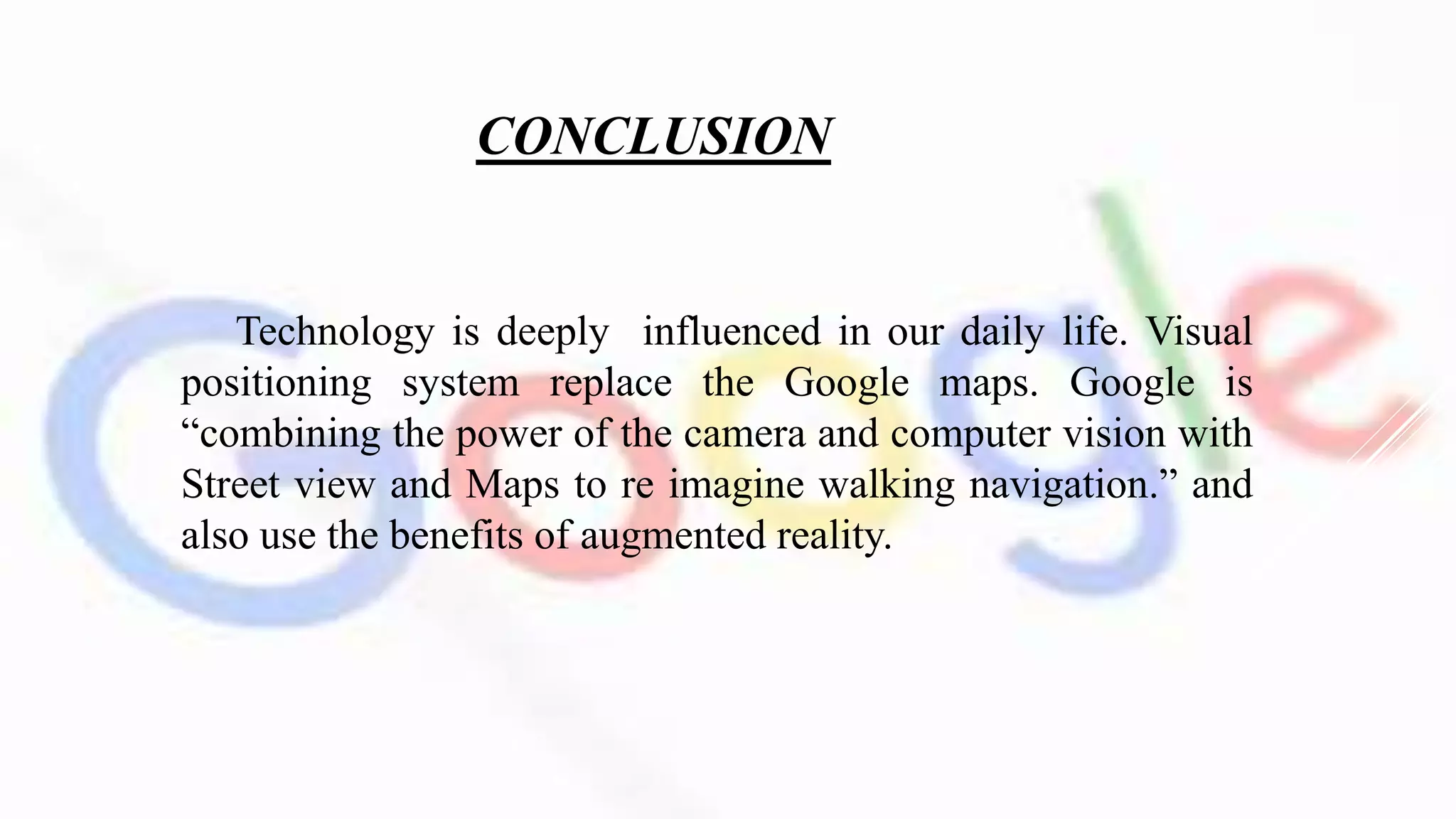 visual Positioning System | PPTX