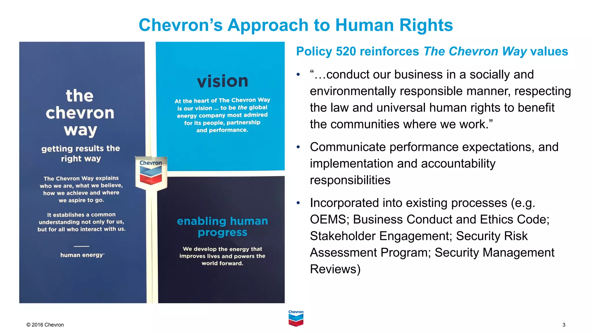 Chevron: Voluntary Principles and the Offshore | PDF