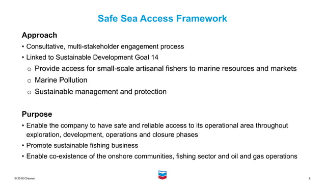 Chevron: Voluntary Principles and the Offshore | PPT