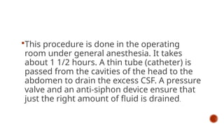 VP (ventriculoperitoneal shunt)shunt ..pptx